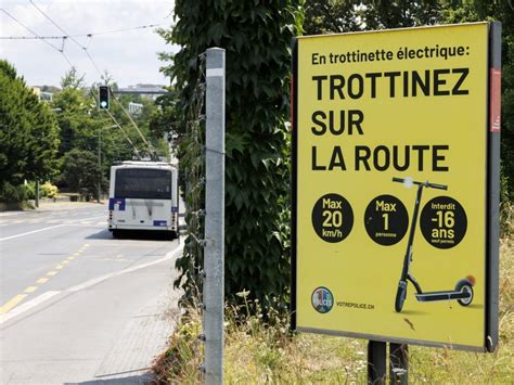 Piétonne Percutée à Neuchâtel La Trottinette électrique Est Interdite