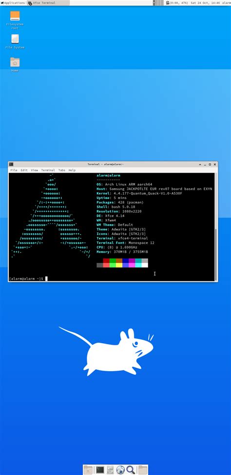 Just Your Normal Arch Linux Xfce Setup Oh Wait It S Running On A