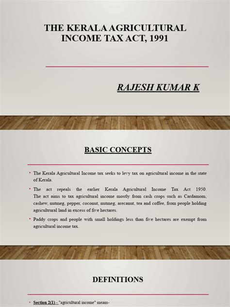 The Kerala Agricultural Income Tax Act Download Free Pdf Expense
