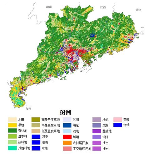 2020 1980年最新中科院二级分类30m土地利用数据 哔哩哔哩