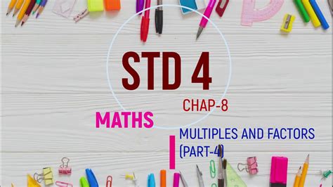 Std 4 Maths Chap 8 Part 4 Youtube