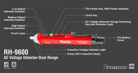 Ac Voltage Detector Dual Range 🧰 Ronix Tools