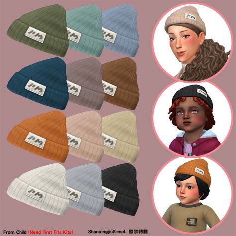 Beanie Label Hat Set The Sims 4 Create A Sim Curseforge