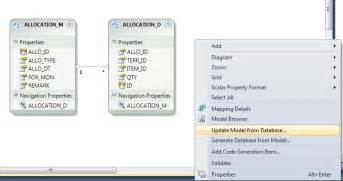 Entity Framework How To Update Model From Database In Asp Net Mvc Database First