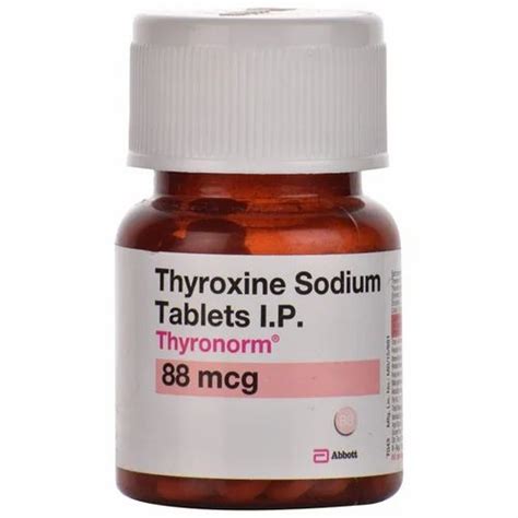 Abbott Thyronorm 88 Mcg Tablets Packaging Type Bottles At ₹ 300