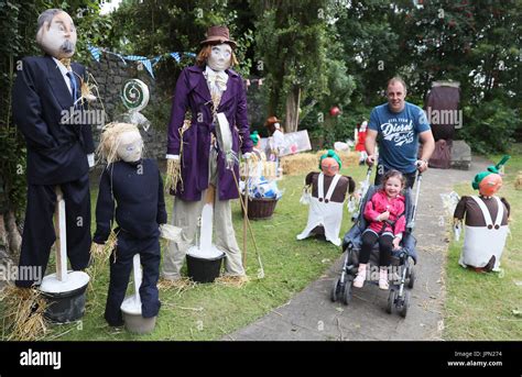 Willy Wonka Themed Scarecrow Durrow Scarecrow Festival Hi Res Stock