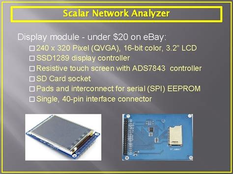 Natsna Network Analyzer Terminal Scalar Network Analyzer Dave