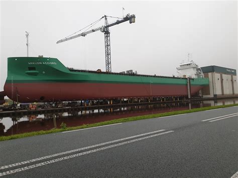 Launching Of Nb 438 ‘arklow Accord Shipyard Ferus Smit