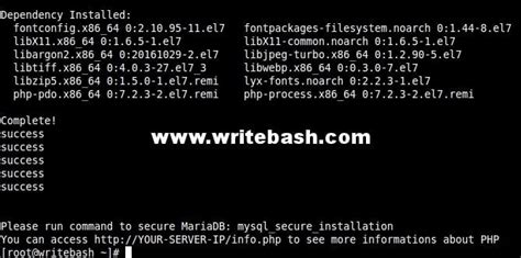 script to install lamp php 7 on centos 7