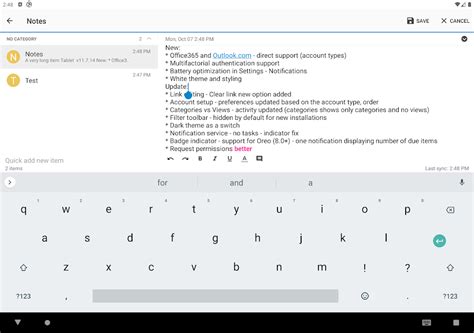 tasks notes pour android télécharger