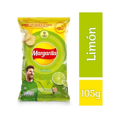 Papas Margarita Sabor A Limón X 105gr La Vaquita
