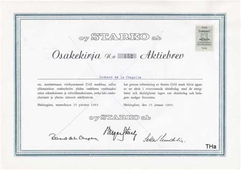 Oy Starko Ab — Historia