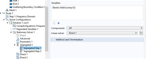 Segregated Groups Error In Stationary Solver