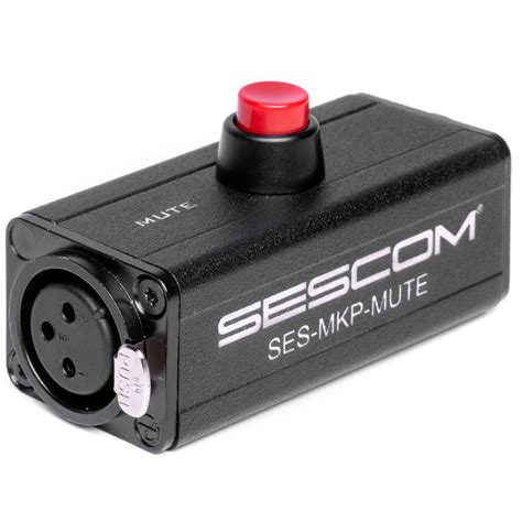 Sescom Xlr Momentary Microphone Mute Switch