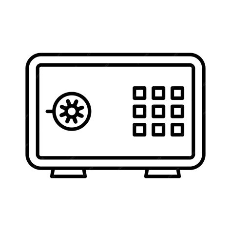 Premium Vector Safe Box Icon Vector Design Templates