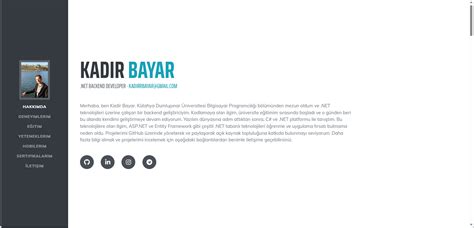 GitHub Kadirrbayar MVC5 CV ASP NET Core MVC5 Ile Dinamik Bir CV Projesi