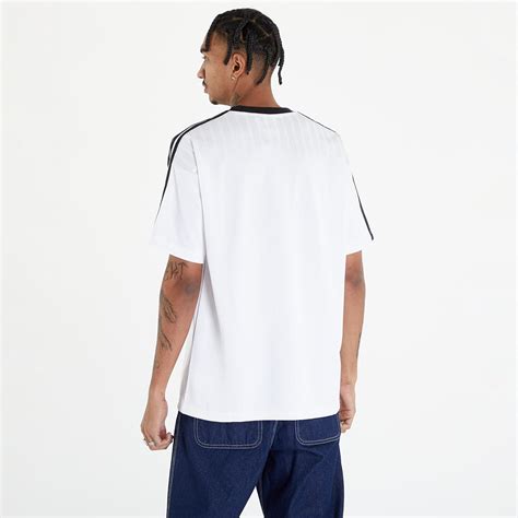 T Shirts Adidas Adicolor Poly Short Sleeve Tee White Black Im9459
