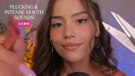 ASMR - Plucking & Mouth Sounds - %100 Tingles - YouTube
