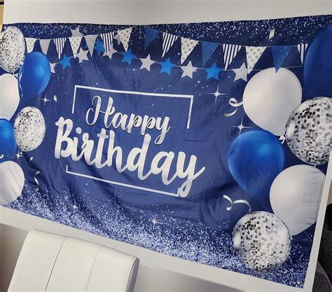5mo Finance Navy Blue Birthday Party Decorations Blue Confetti