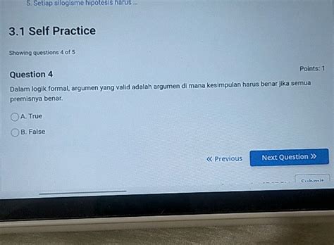 Setiap Silogisme Hipotesis Harus Self Studyx