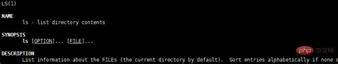 Linux怎么查看命令详细使用参数和选项 Linux运维 Php中文网