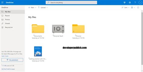 OneDrive And Excel DeveloperPublish Excel Tutorials