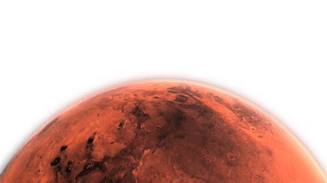 3d Render Close Up Mars Planet 360 Rotation On Galaxy Space Star Field