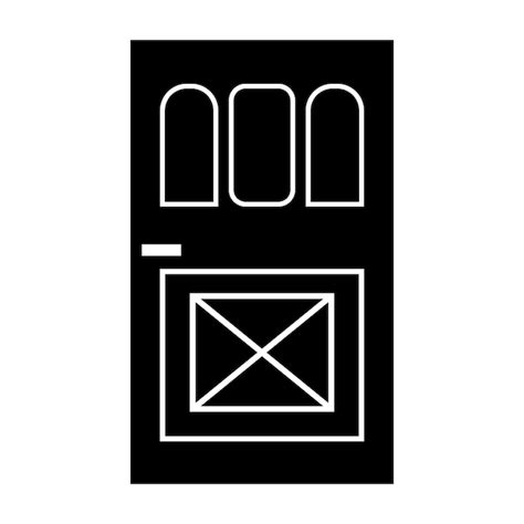 문 아이콘 로고 벡터 디자인 서식 파일 프리미엄 벡터