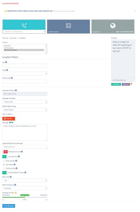Bulk SMS UltraSMSScript