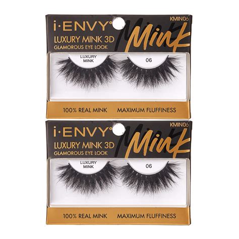 I Envy Luxury Mink Collection False Eyelashes 100 Real Mink Glamorous Eye Look Lashes Maximum