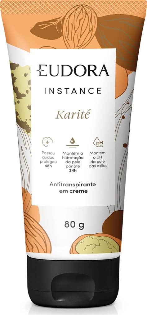 Desodorante Antitranspirante em Creme Instance Karité g Eudora