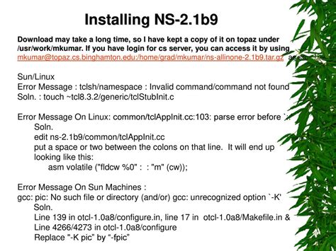 ns the network simulator ppt download