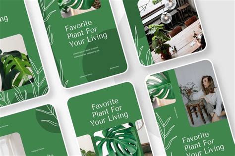 Plant Instagram Story Template Social Media Ft Instagram And Story