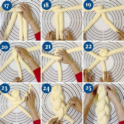 4 Braid Challah Bread Braided Bread Recipe Veena Azmanov Kitchen