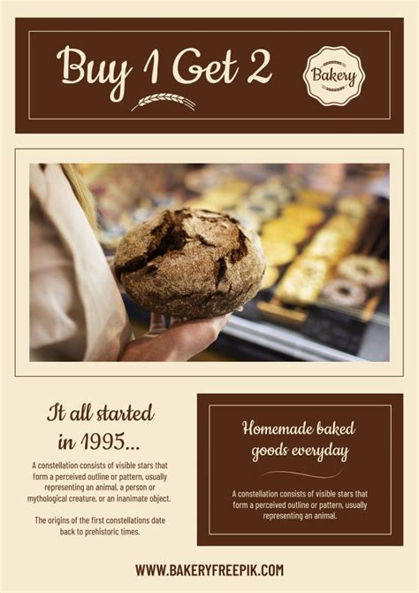 Ornamental Brown Label Bakery Poster Bakery Best Bakery Breakfast