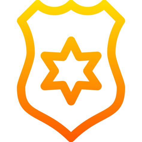 Placa De Policía Iconos Gratis De Seguridad