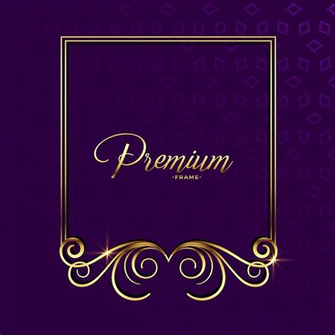 Fundo de moldura floral ornamental dourado premium Vetor Grátis