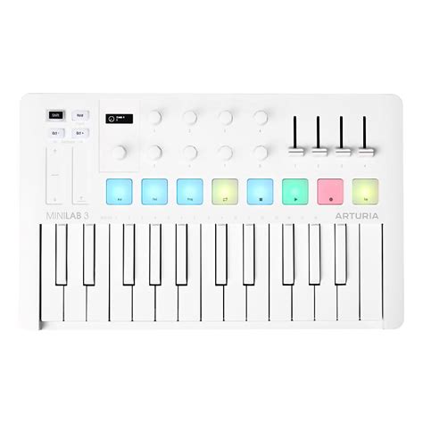 Arturia Minilab 3 Alpine White Master Keyboard Reverb
