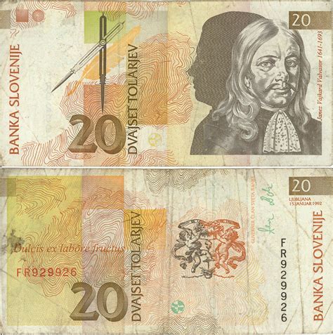 Slovenia Banknotes Money Currency Design Bank Notes