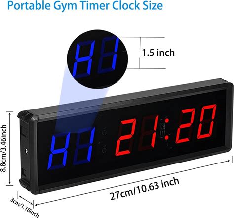 Ktzon Gym Clock Timer For Home Metal Led Crossfit Timer With Remote Control Buy Now With