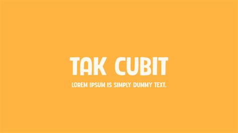 Tak Cubit Font Download Free For Desktop And Webfont
