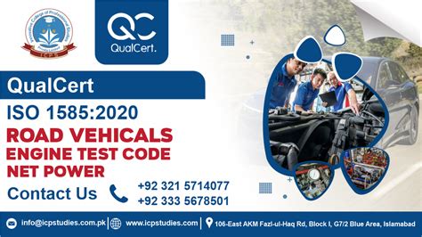 Qualcert Iso 15852020 Road Vehicles — Engine Test Code — Net Power