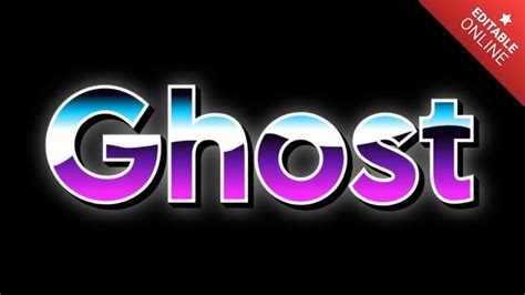 Ghost Text Effect Generator
