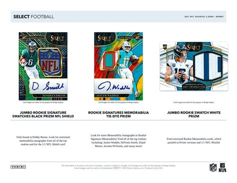 2021 Panini Select Nfl Football Cards