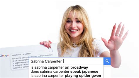 Watch Sabrina Carpenter Answers The Webs Most Searched Questions