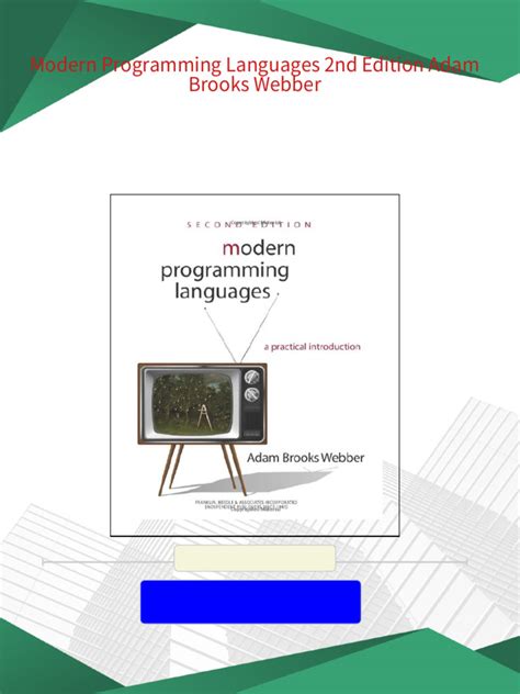 Modern Programming Languages 2nd Edition Adam Brooks Webber The Ebook