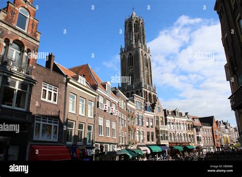 112m High Dom Tower Domtoren Of St Martins Cathedral In Utrecht