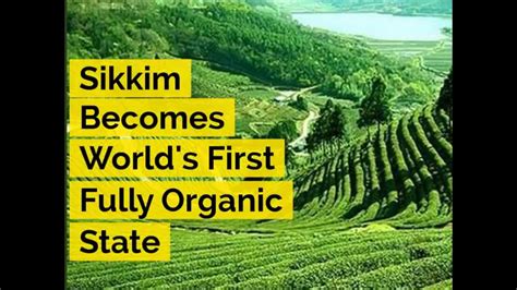 Sikkim Becomes Worlds First Fully Organic State Abp News Youtube