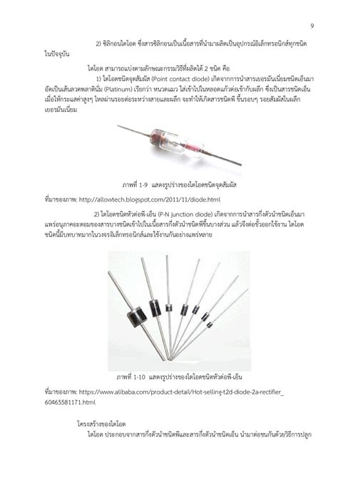 ใบความรู้หน่วยที่ 1 สารกึ่งตัวนำและไดโอด Stp 1975 หน้าหนังสือ 9