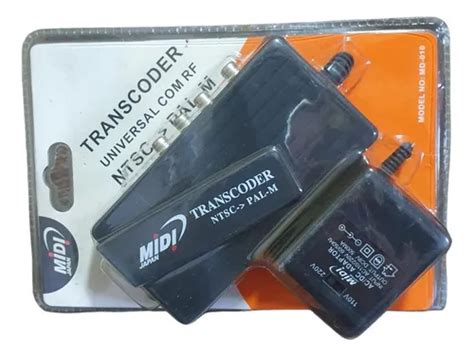 Transcoder Universal Com Rf Ntsc Pal M Cor Preto Mercadolivre